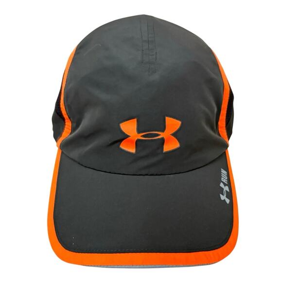 Under Armour | Accessories | Under Armour Mens Run Cap Gray And Orange ...